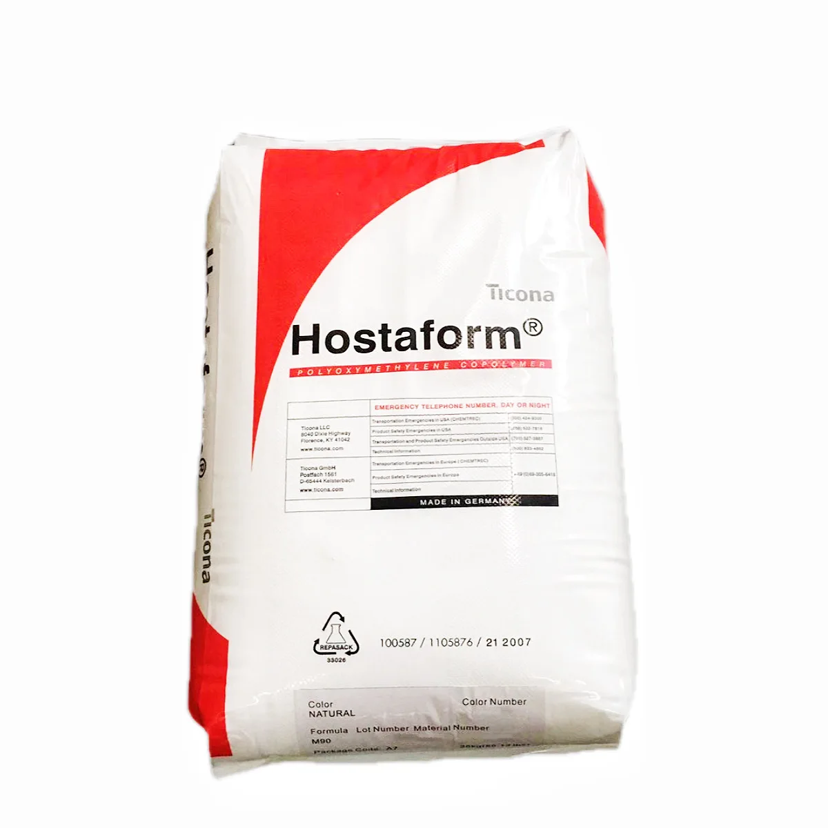 Pom Hostaform M25nat 25% Glass Fiber Reinforced Wear Resistance High ...