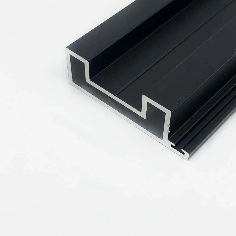 Aluminum Sliding Door Profile - C Channel Slim Extrusion