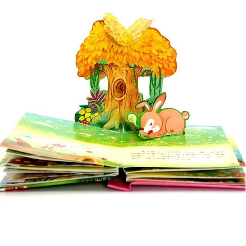 Customized Hardcover Book Children's Pop-up 3d Three-dimensional Book ...