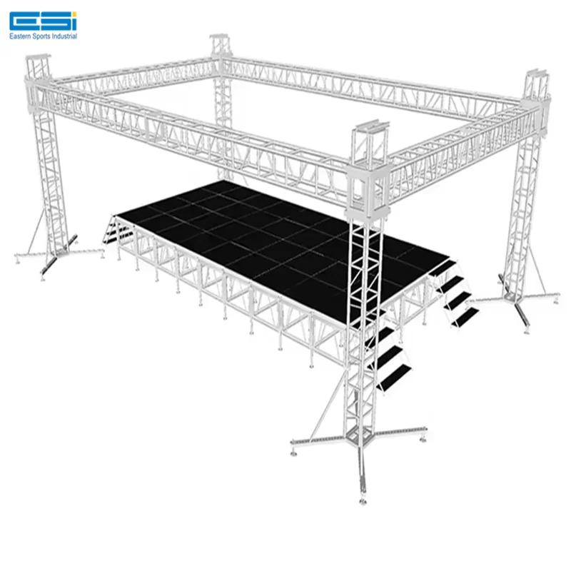 Ground Support Aluminum Truss Lifting Tower Stage Truss Display Lifting ...