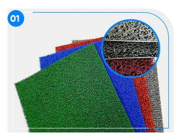 14MM PVC Noodle Spaghetti Carpet Roll - Firm & Durable