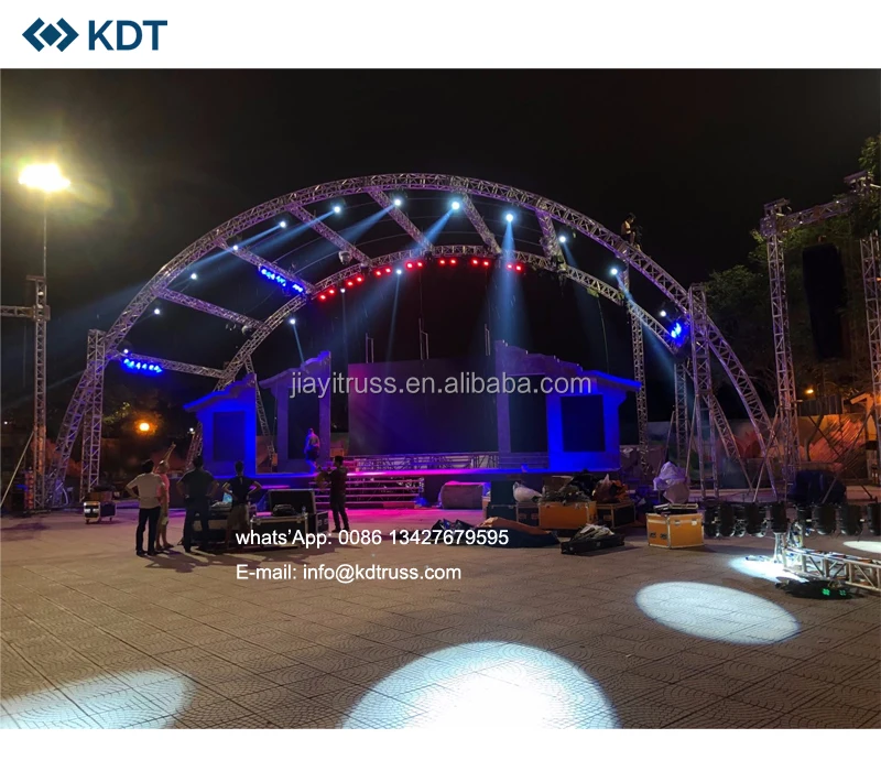 Outdoor Event Concert Mobil Arc Stage Decoration Lighting