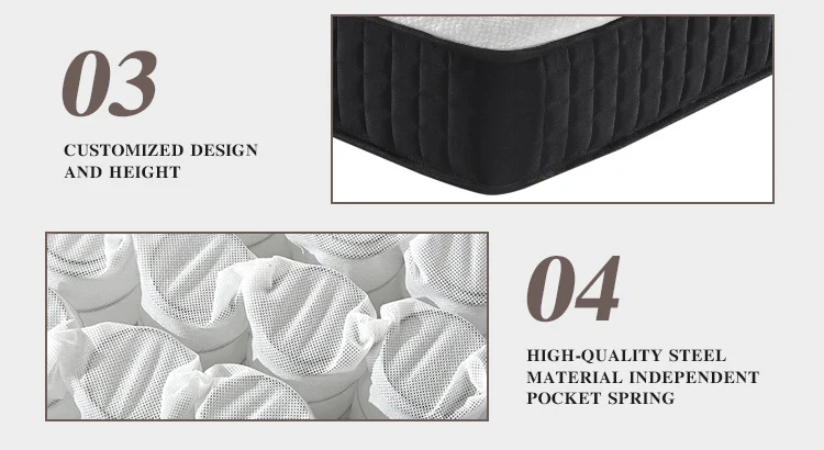 Sleeping Home Furniture Double Pocket Spring Mattress King Size Hybrid ...