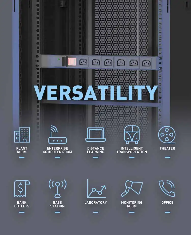 Ningbo Lepin Factory Custom Cabinet Pdu High Power 200A Smart Meter C19 ...