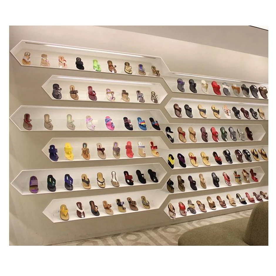 Sport Shoe Shop Display Showroom Design Sneakers Window Store Fixture ...