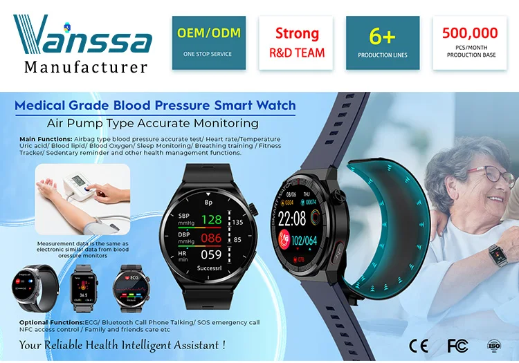 Vanssa TK62 Smartwatch - Accurate Health & Fitness Tracker