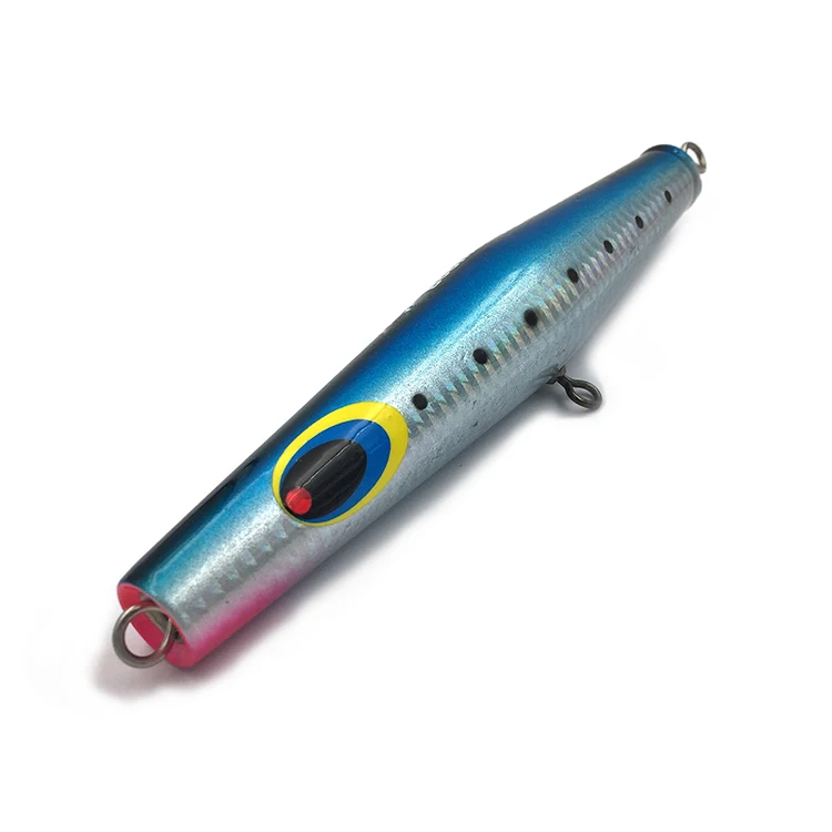 17cm 45g Wooden floating pencil popper lure saltwater unpainted blank ...
