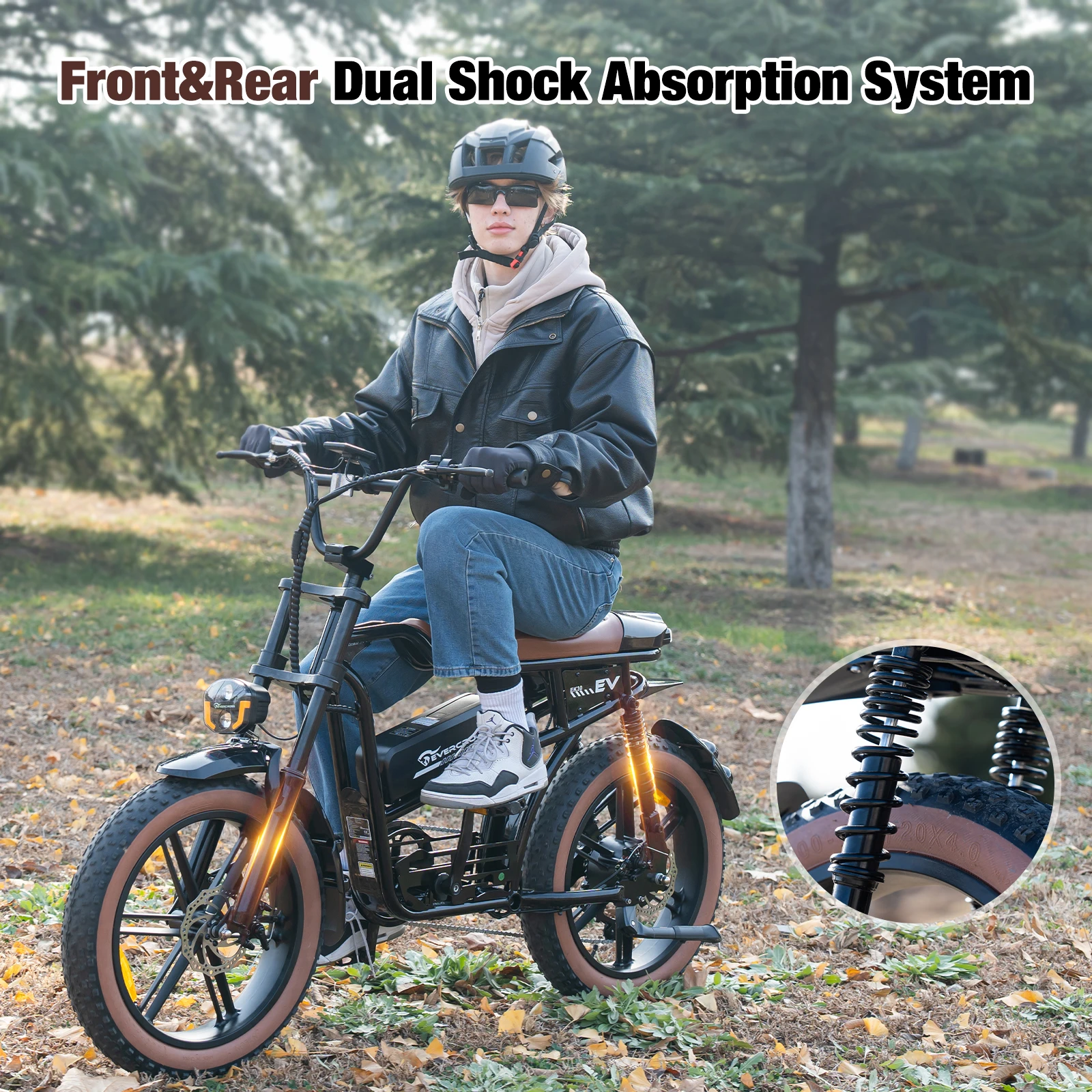 EK30 Electric Bike - 750W Motor, 20 Inch Wheels, Disc Brakes