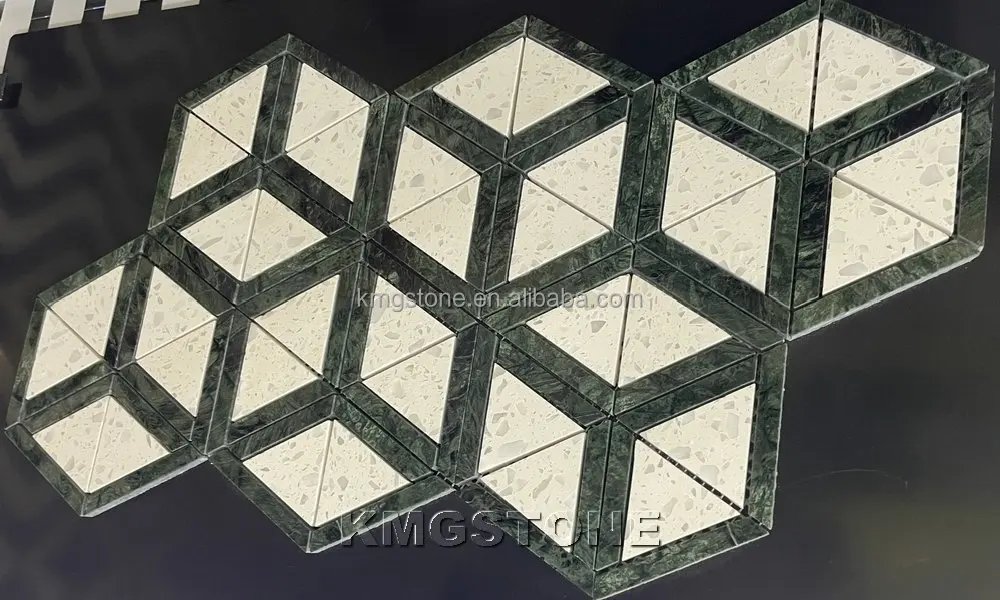 Stone Mosaic For Exterior Wall Cladding Natural Stone Round Mosaic ...