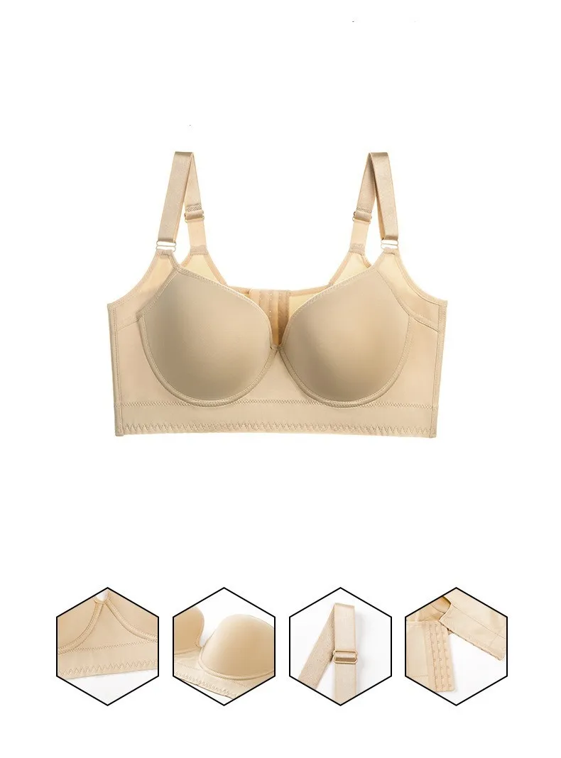 High Compression Plus Size Bras For Women Bra Big Size Lace Full Cup ...