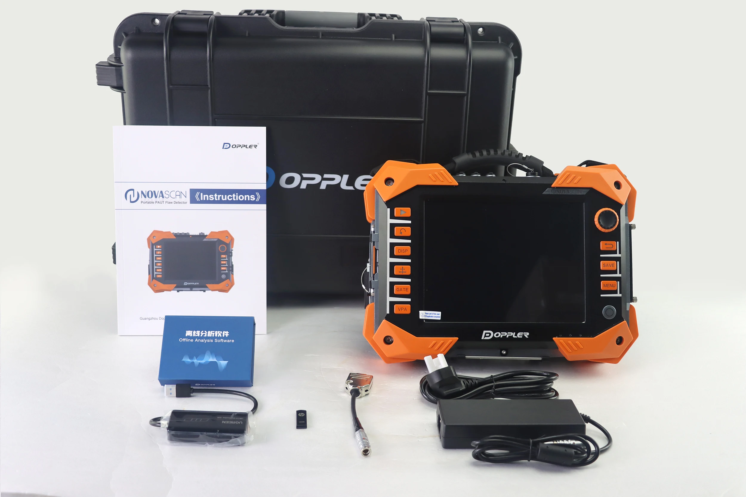 Doppler Ultrasonic Flaw Detector Novascan Phased Array For Industry Use ...