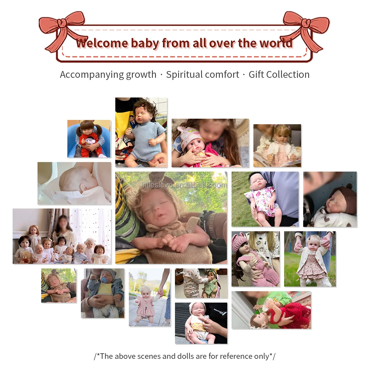 Lifelike 20 Inch Reborn Dolls - Silicone Full Body Fresh Color