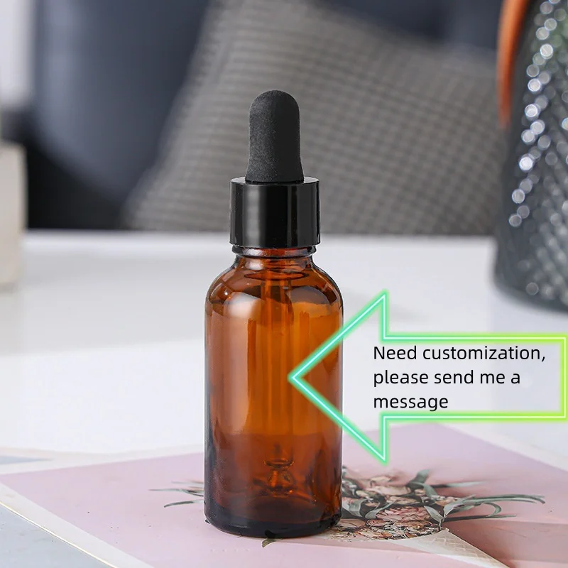 Ln Stock Dropper Bottle 10ml 20ml 30ml Oil Dropper Bottle Amber Glass ...