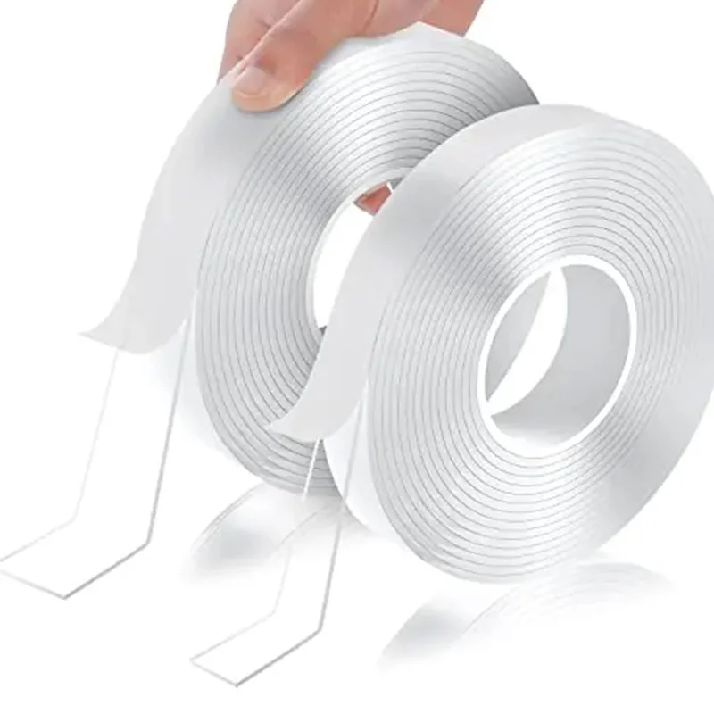 Double Face Transparent Reusable Sided Clear Doble sided nano tape ...