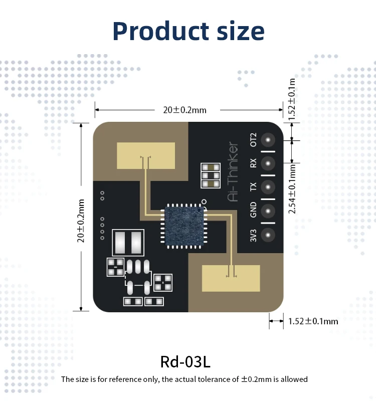 Ai-thinker Rd-03l Millimeter Wave Radar Sensor for Smart Homes
