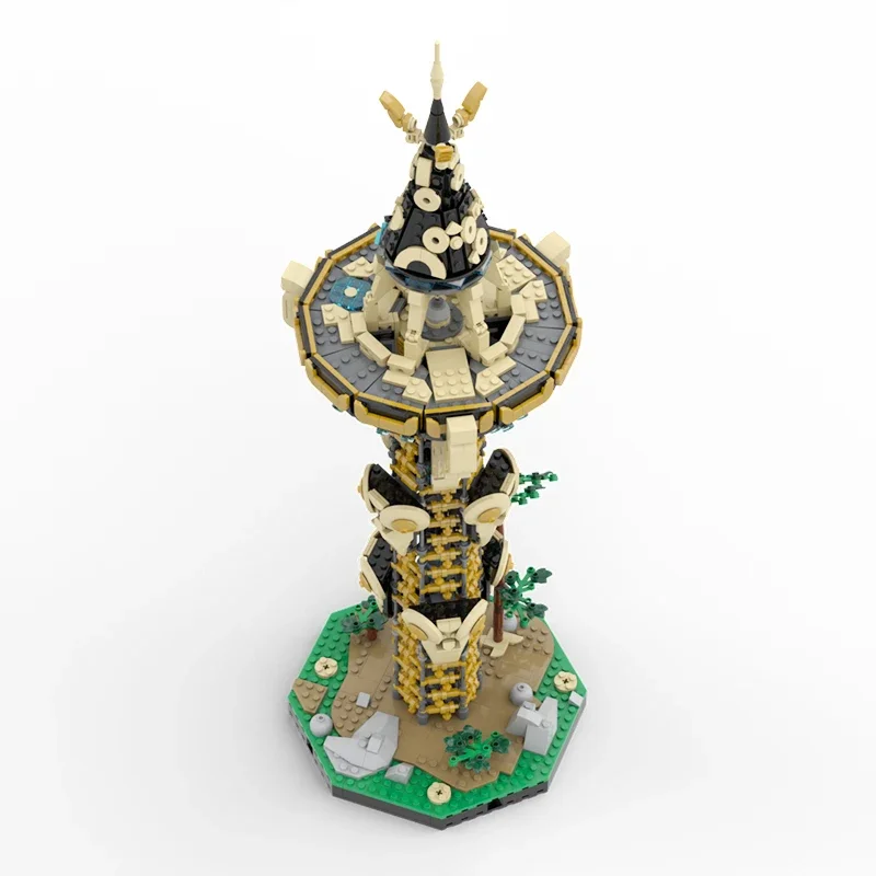 Buildmoc Breath Of The Wild Sheikah Tower Building Blocks Set Kingdom ...
