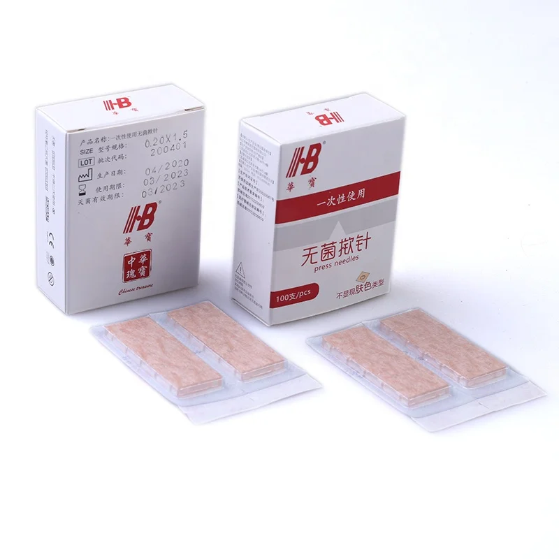 Disposable Plaster Ear Acupoint Press Needle for Acupuncture Therapy ...