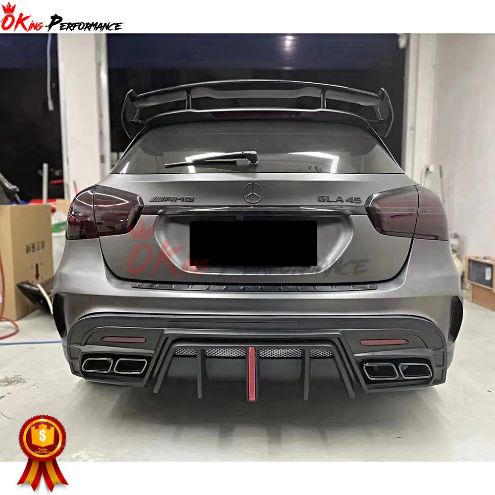 Carbon Fiber Rear Diffuser For Mercedes Benz Gla45 Amg X156 Gla Class ...