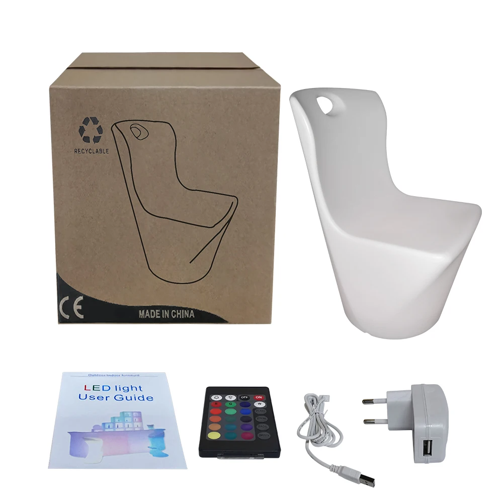 Glow Lighting Table And Chair Decorative Led Garden Outdoor Furniture ...