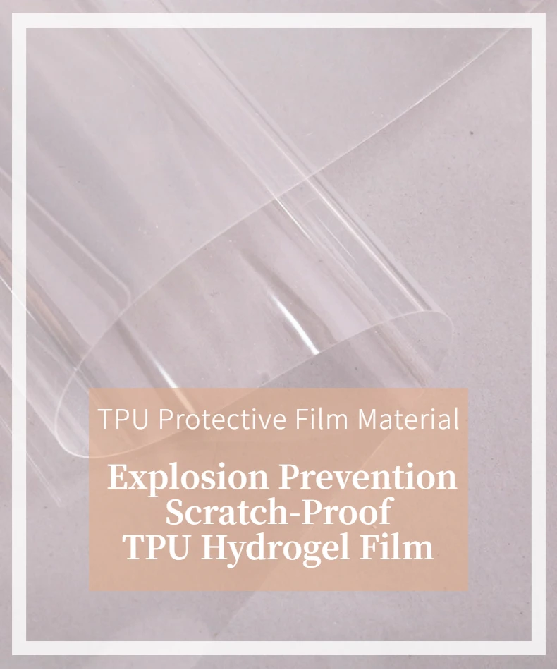 TPU High Transparency Thermoplastic Polyurethane Film With Glue and PET ...
