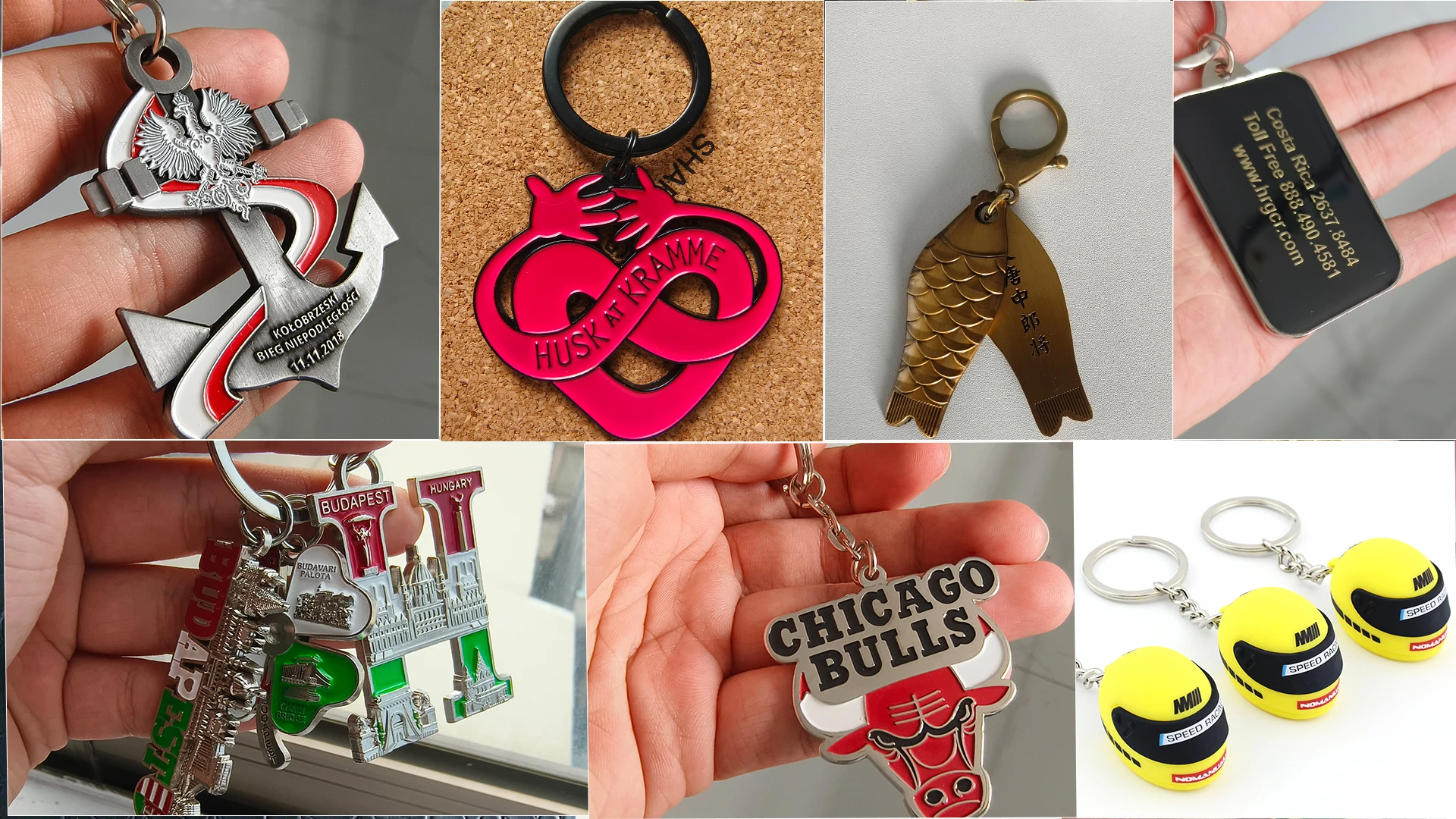 Custom Company Logo Letter Enamel Keyring Design Metal Keychain,Custom ...