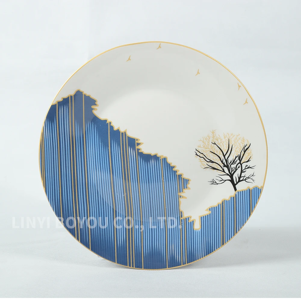 Luxury European Decal Ceramic Dinnerware Set For Home And Hotel Plate ...
