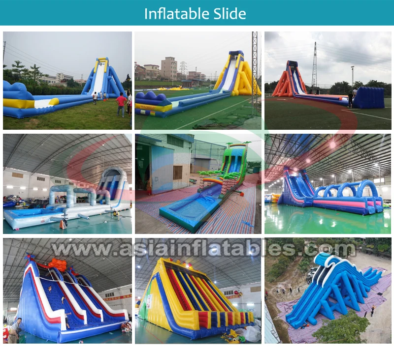 Three Lanes Inflatable Giant Water Slide - Fun for Adults