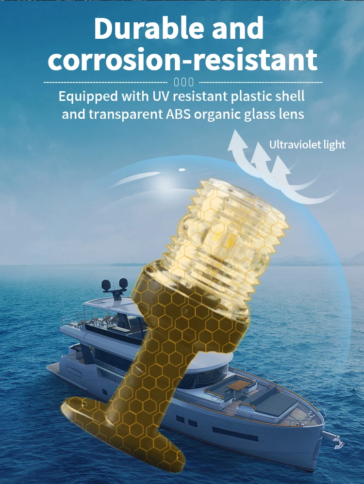 3nm Boat Yacht Marine 12v 360 Degrees White Navigation Led Anchor Light ...