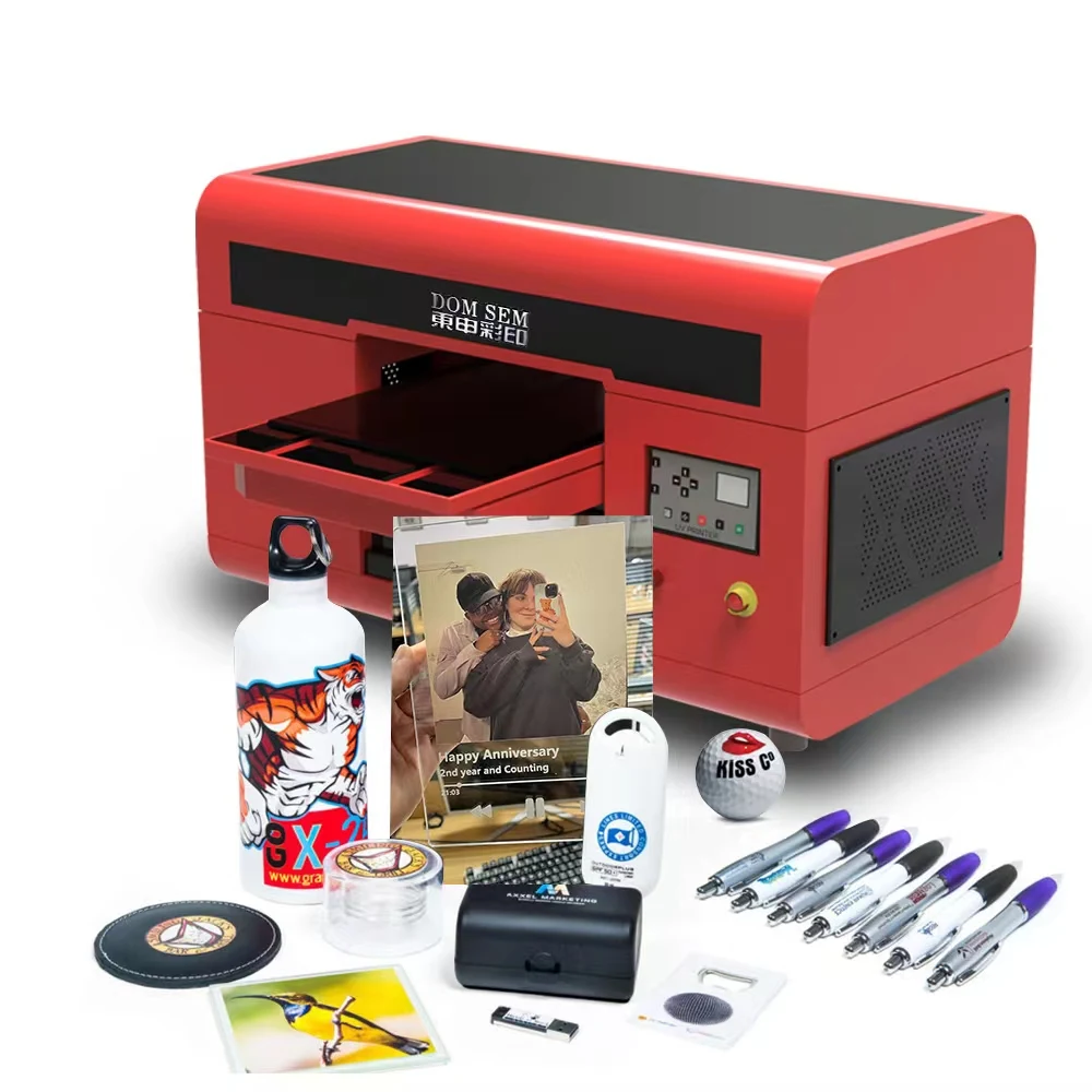 A4 Size UV Inkjet Printer for 3D Emboss Texture Printing