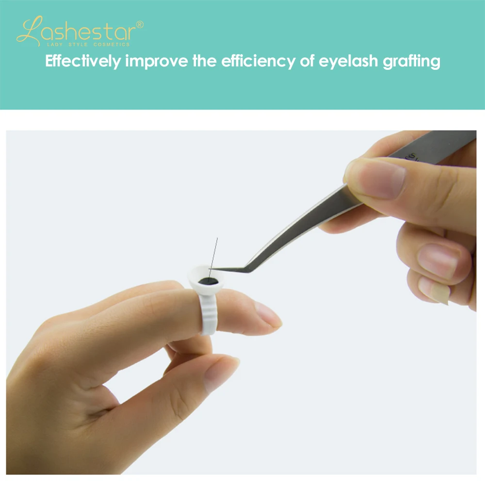 Lashstar Custom Crystal Eyelash Extension Las Tiles Eyelash Pallet Glue ...