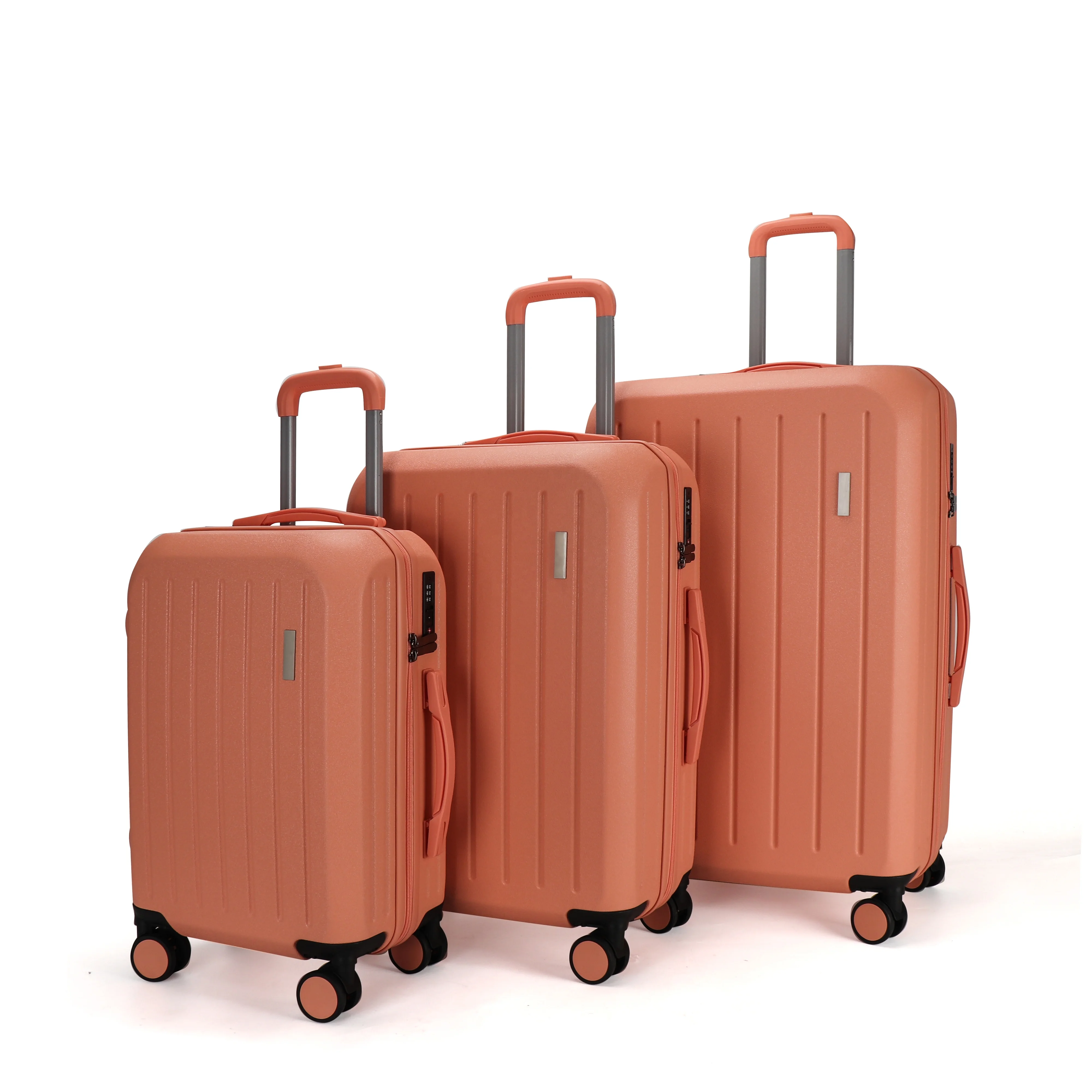 New Designer Customized Logo Abs Koffer Hard Shell 3 Pieces Travel ...