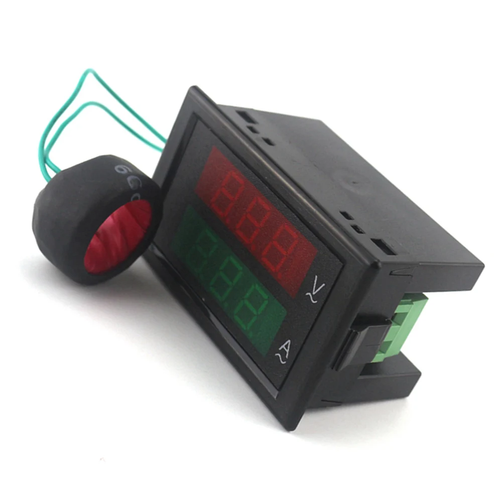 4 Digits Led Digital Voltage Ampere Multimeter 110v/220v Ac 80v-300v ...