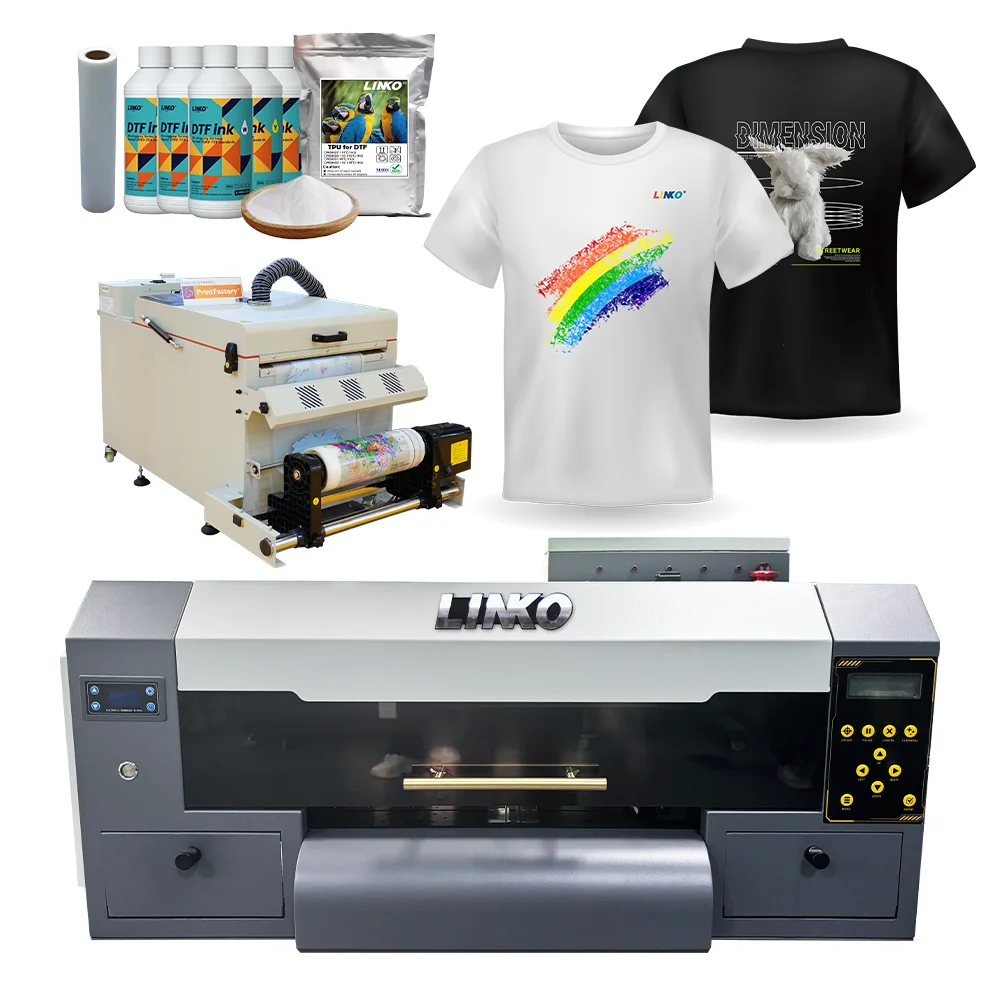 New A3 DTF Printer with Dual I1600 Head - Automatic T-Shirt Printing
