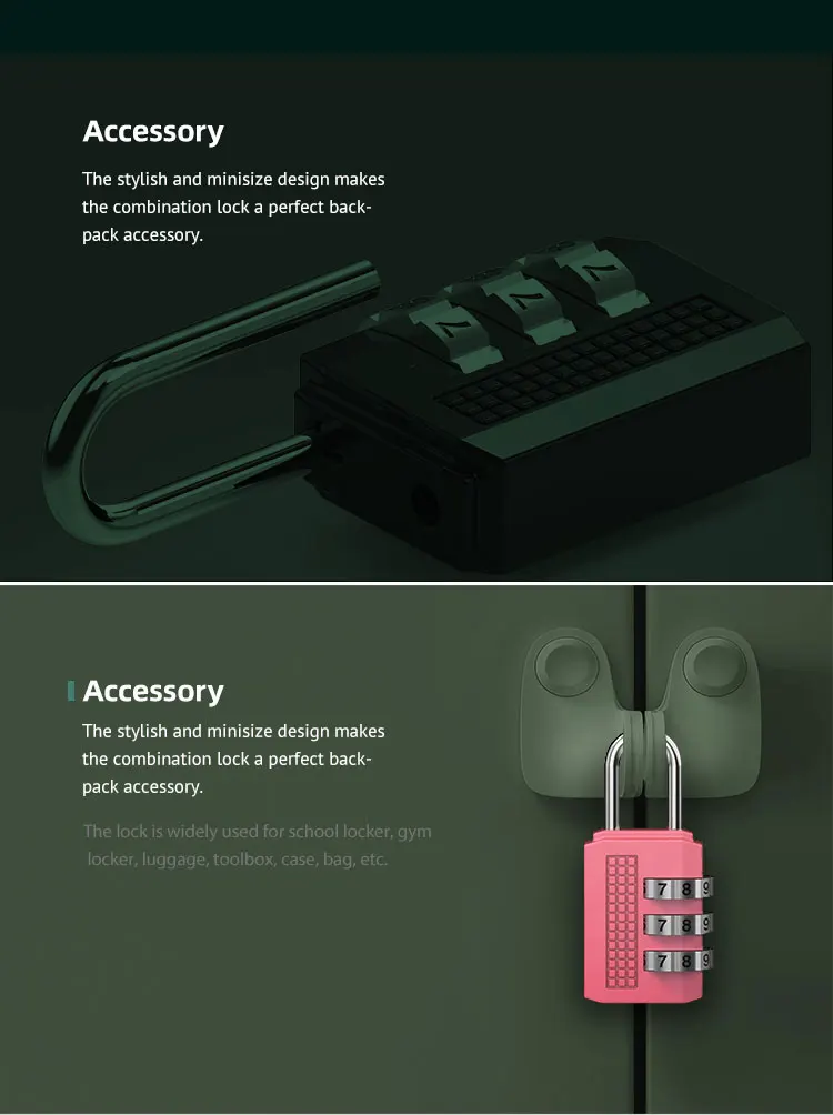 Heavy Duty 3 Digit Combination Lock - Secure Your Locker