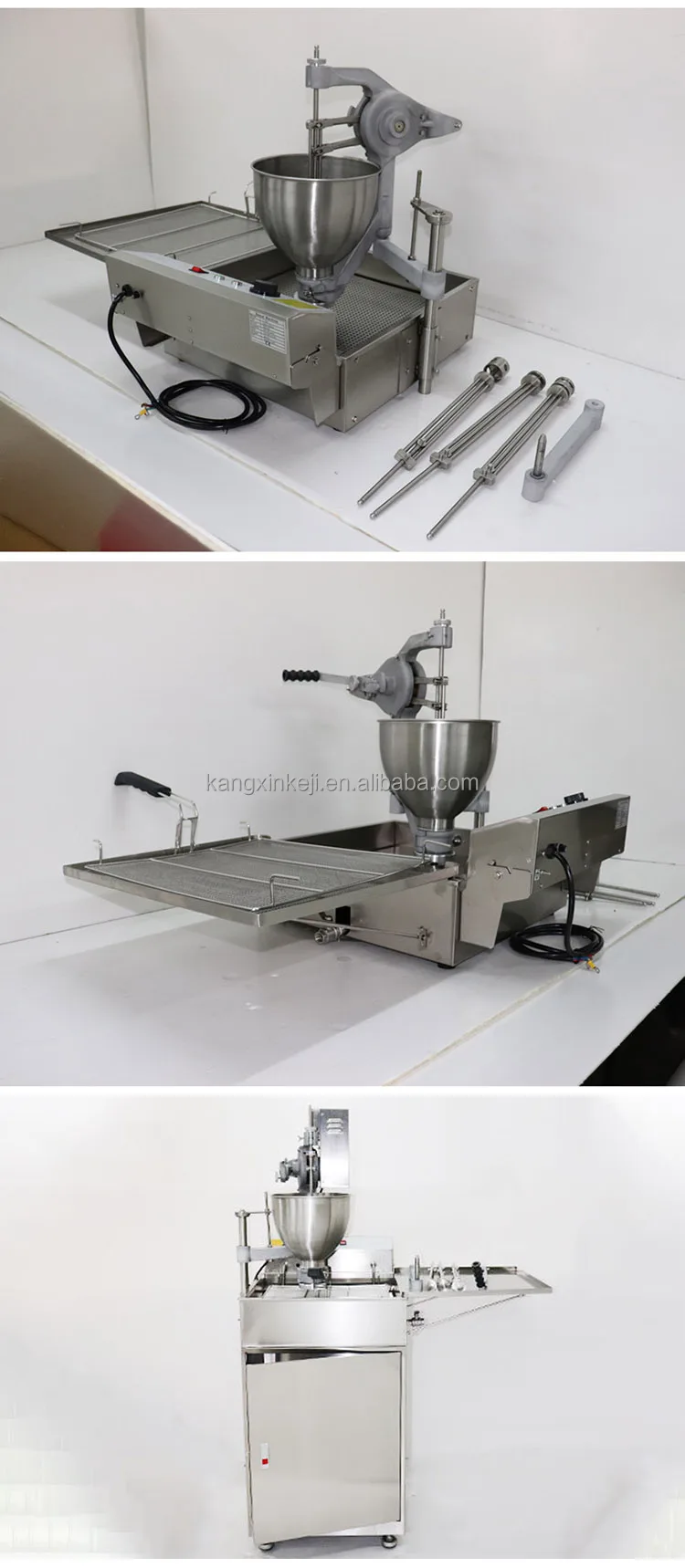 High Efficiency Manual Donut Hopper Depositor Plunger Glazer Machine ...