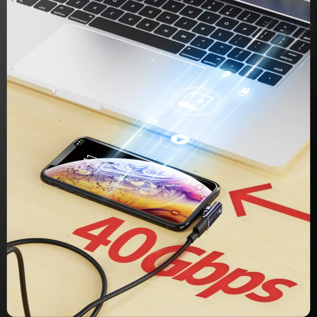 USB4 Metal Shell 40gbps PD100W Adapter for Macbook, Samsung, Huawei, Xiaomi