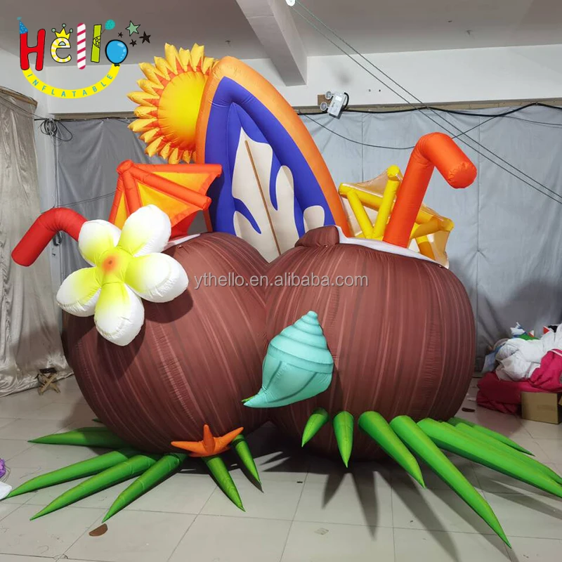 Beach Theme Party Decoration Inflatable Props Inflatable Coconut ...