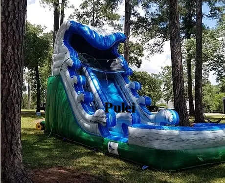 Big Wave Waterfall Outdoor Courtyard Inflatable Jumping Pool Water ...