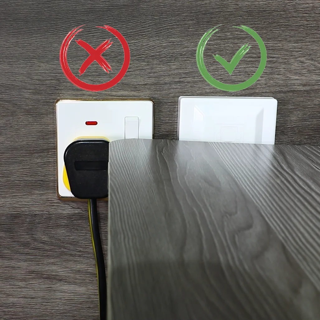 Fit On The Wall Electric Safe Household Switched Socket 13a 3 Pin ...