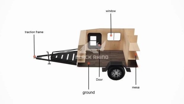 Steel Carabana 4x4 Camper Trailer with Bathroom - Compact Small Travel ...