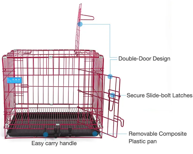 Luxury Syrian Wire Mesh Stackable 3 Floor Blue Pink Hamster Cage ...
