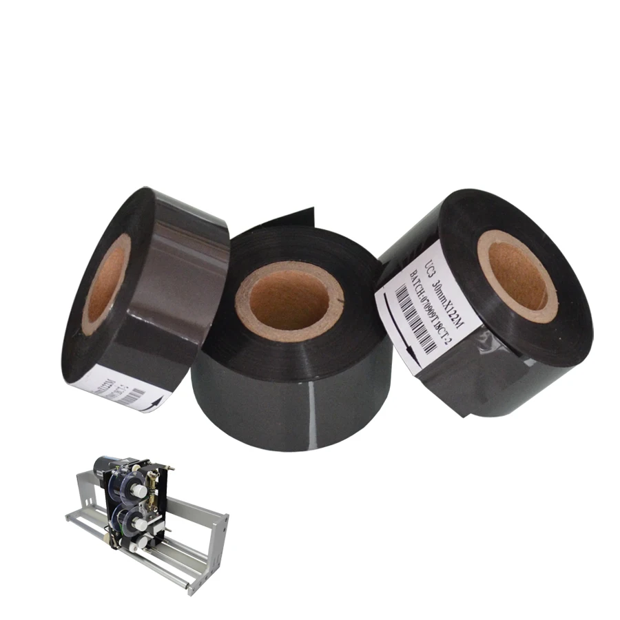 25mm 30mm expiry batch printing machine date coder batch coding machine ribbon stamp coding foil ...