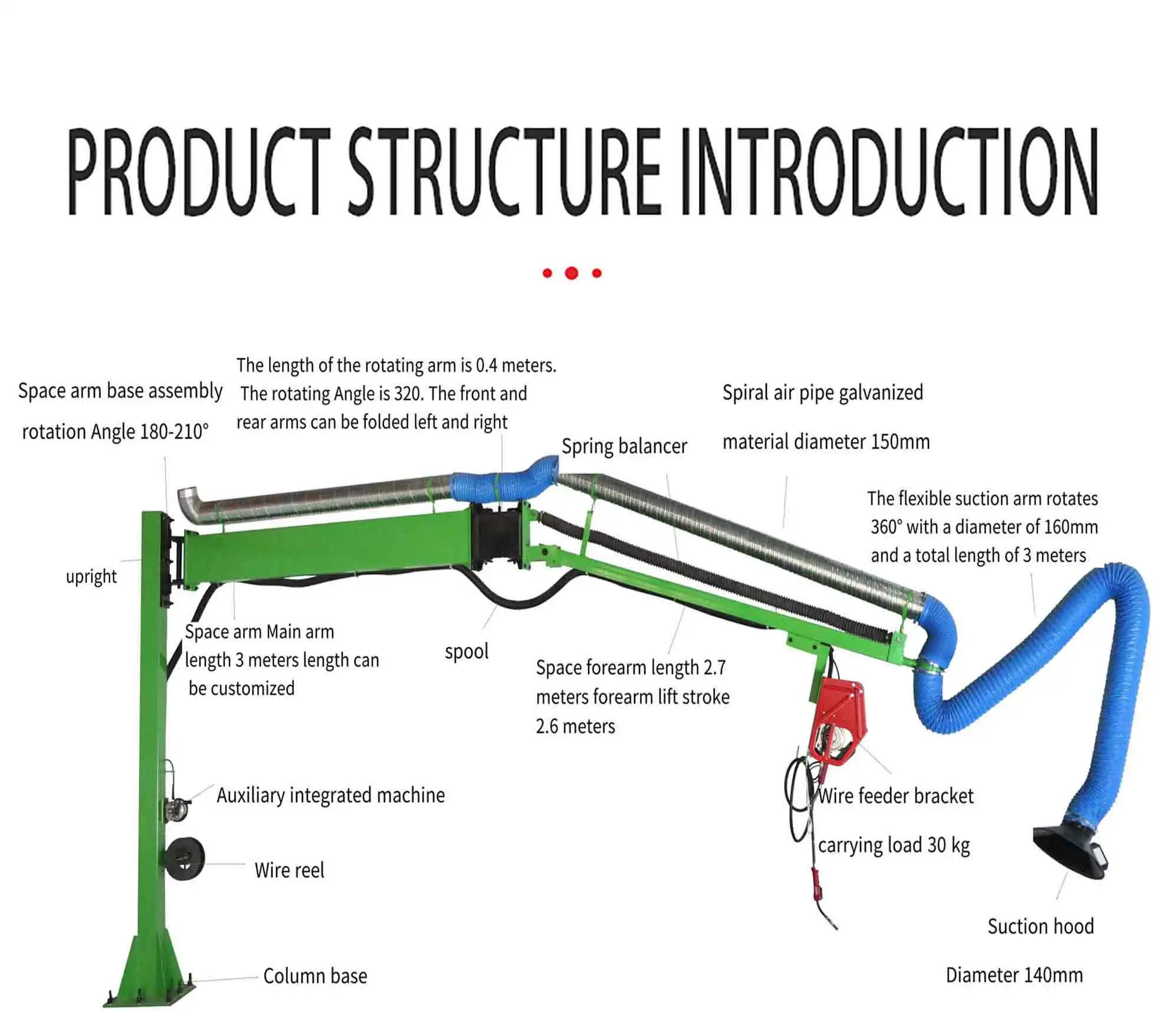 Extension Welding Machine Cantilever Welding Boom - Buy Customizable ...