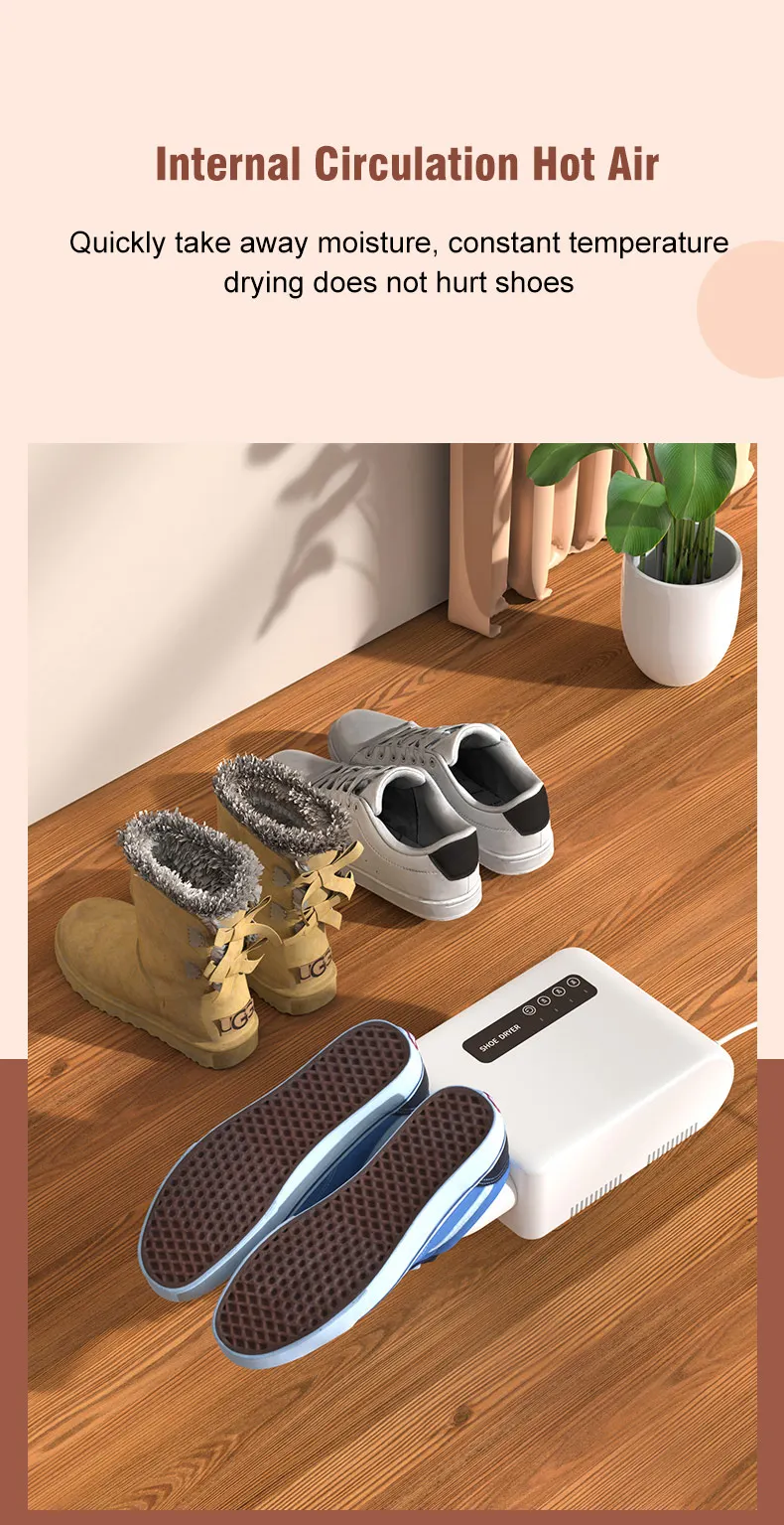 Electric Shoe Dryer Wall Mounted Boots Deodorizer Household ...