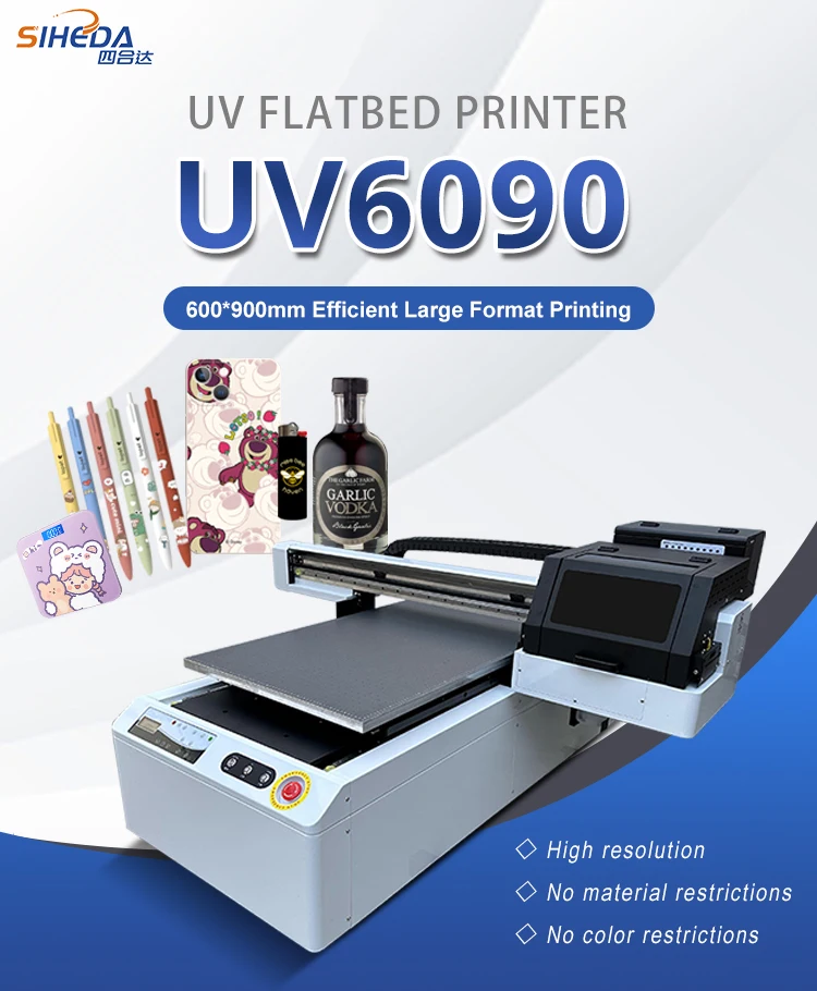 60 90cm 2 I3200 Printhead High Precision Flatbed 6090 Uv Printer For ...