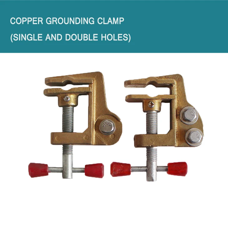 Copper Grounding Clamps - Reliable Earth Rod Connectors