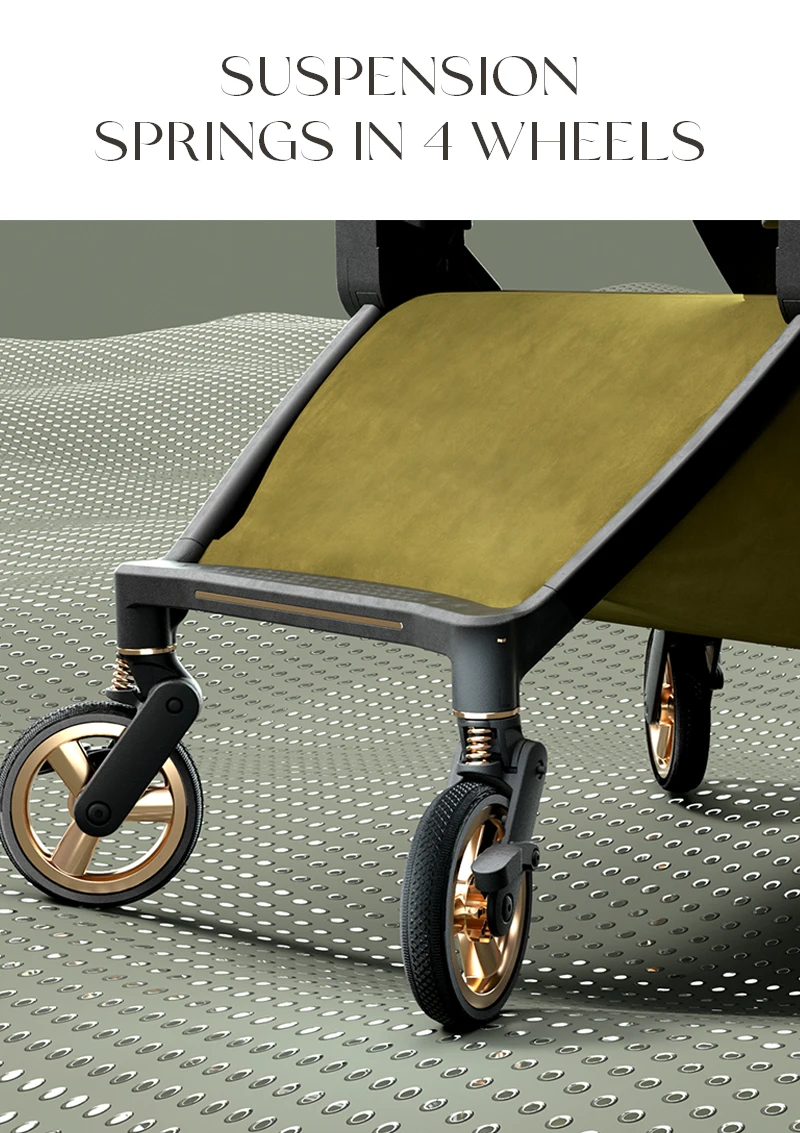 Sandblasting And Painting Process Foldable Big Child Baby Stroller 3 In ...