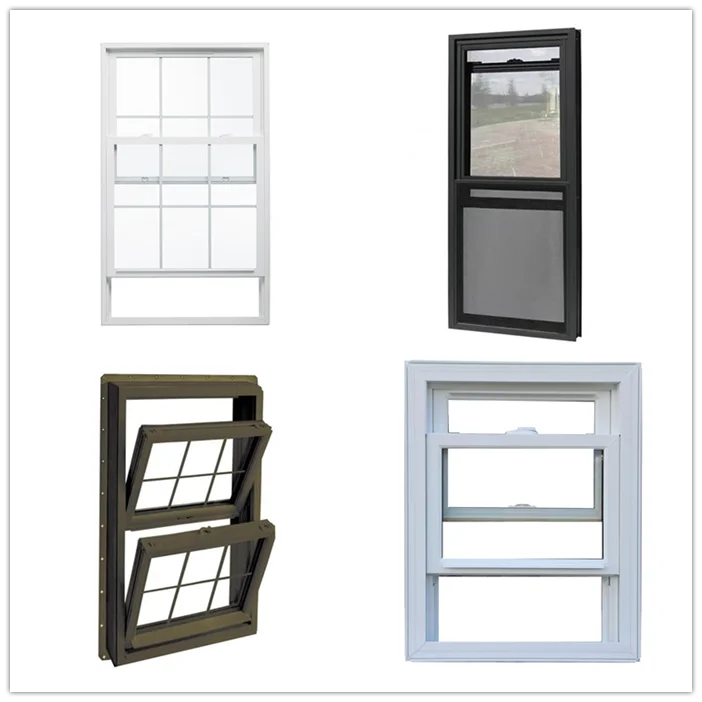 Prefabricated Windows and Doors Customized Aluminum Double Hung Window ...