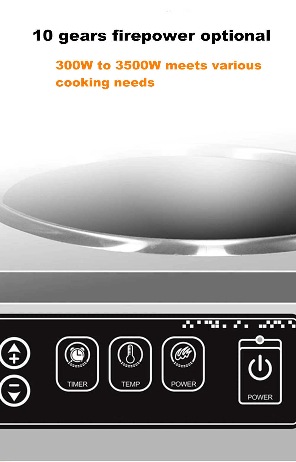 7000W Commercial Induction Cooker Waterproof Hotpot Fry Features for ...