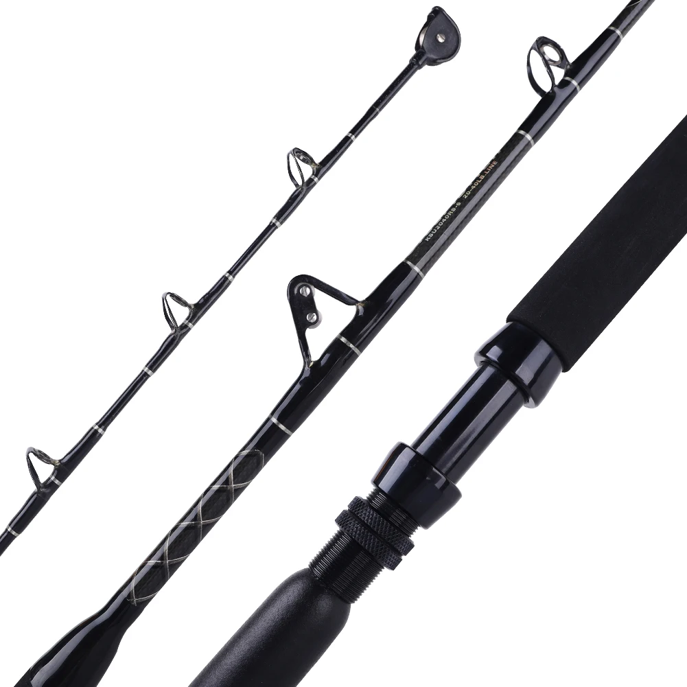 SUPERIORFISHING Big Game Rod 20-40lb Strait Butt Deep Sea Boat Tuna ...